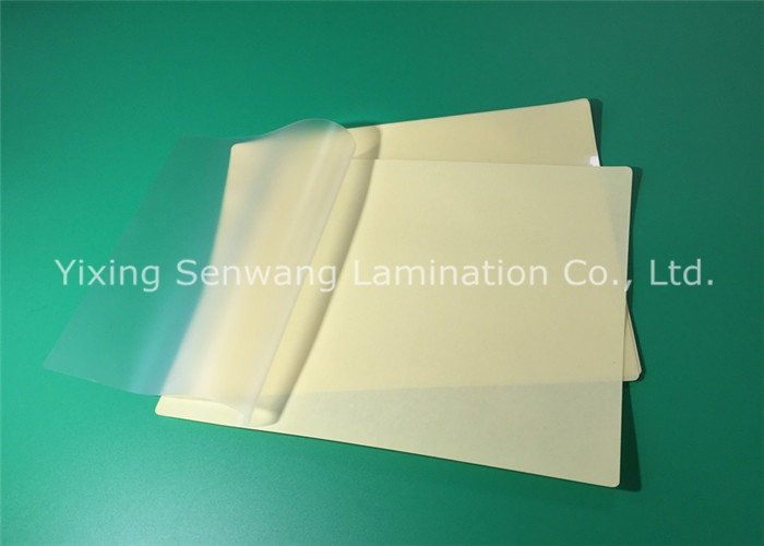 Glossy Sticky Back Laminating Film Letter Size Laminating Pouches 100 Micron