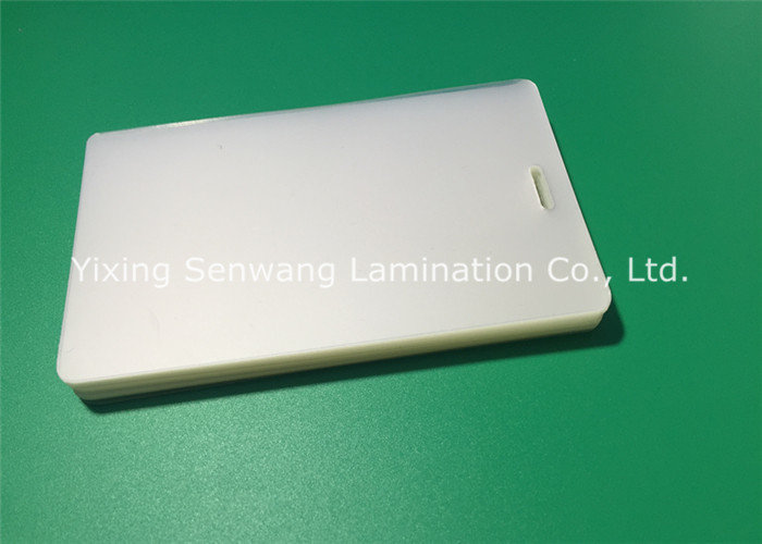PET Slotted Laminating Pouches Card Size , 125 Mic Laminating Sleeves Pouches