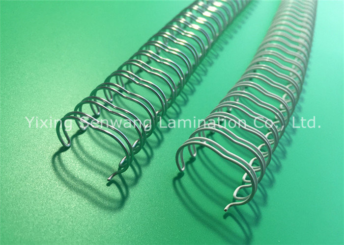 銀製の白い地図書の倍のループWireeの結合の櫛11.1mmの23×100 PC/箱