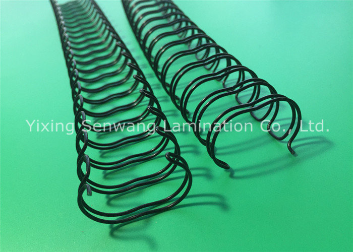 5/8 Inch Nylon Coated Double Wire O Binding Black 135 Pages Paper Quantity