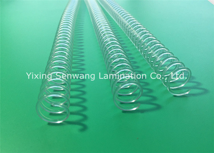 Clear Spiral Binding Coils Books Twin Loop Wire 11.0 mm Binding Capacity
