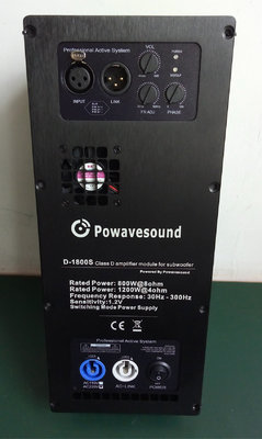 D-1800S, subwoofer amplifier module audio power amplifier module 800w for 12, 15, 18 inch
