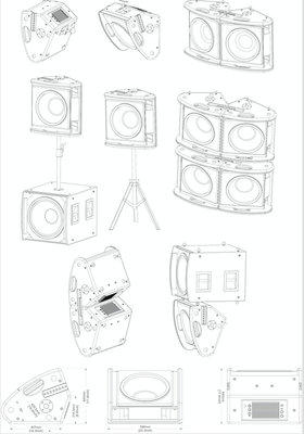 CM-12(P) powavesound self-power speaker 12 inch coaxial speaker 600W active/passive stage monitor speaker