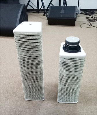 L454 Compact Column PA Speaker 4.5 Inch White Slim Loudspeaker Point Source Speaker