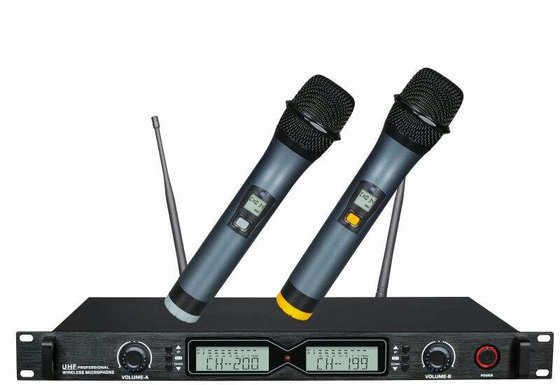 U1 powavesound wireless microphone 2 channel UHF professional stage KTV microphone