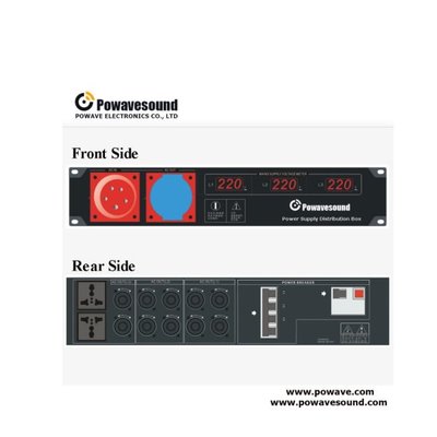 PSB12 powavesound power supply distribution box 1 in 12 out with LCD screen