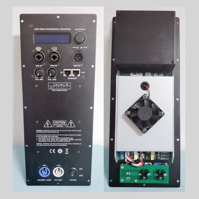 PWS2.66LCD Powavesound 600W + 600W digital power amplifier board Bi amp design DSP inside and LCD display