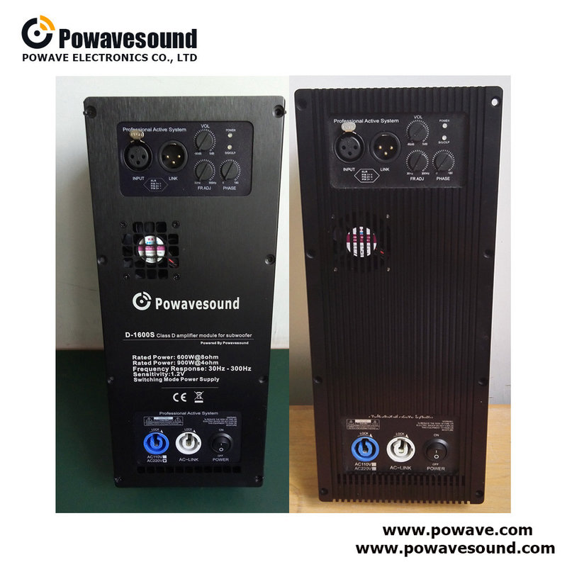 D-1600S, speaker power amplifier module class D plate amplifier 600w for 10, 12, 15 inch