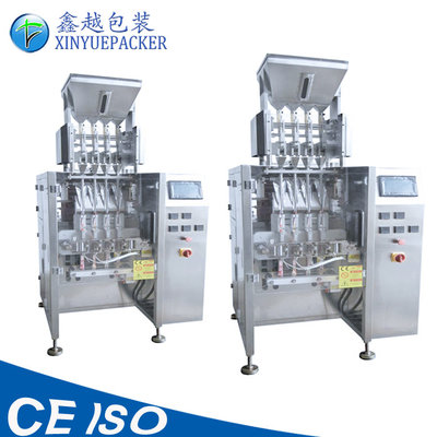 4 / 6 Lanes Honey Stick Packaging Machine , Coffee Stick Packing Machine