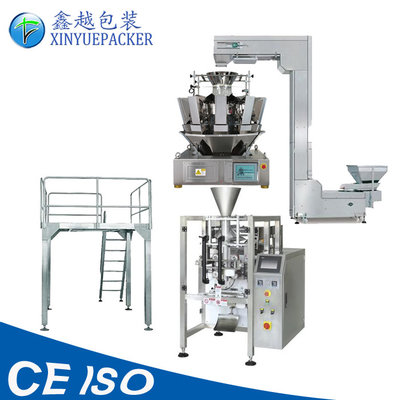 Automatic Weight Packing Machine , Peanut Packaging Machine With PLC Control System