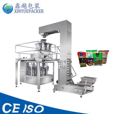 Multihead Weigher Rotary Pouch Packing Machine 3.95Kw For Premade Pouches