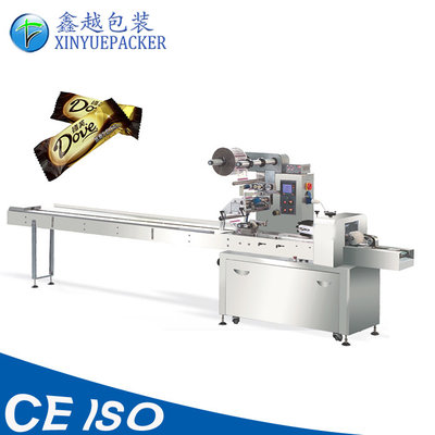 Durable Chocolate Bar Wrapping Machine , Pillow Wrapping Machine With Large Touch Screen