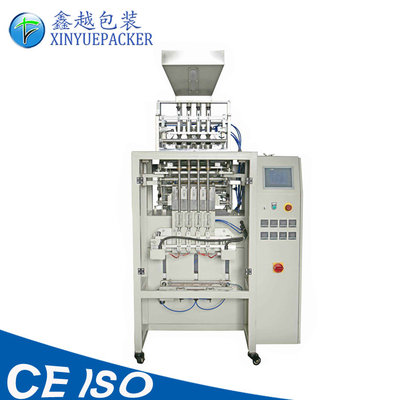Sugar Stick Multi Lane Packaging Machine Pneumatic Driven With High Packing Speed