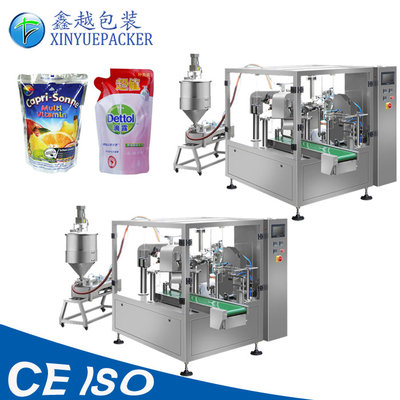 High Efficiency Rotary Pouch Packing Machine Size Customized For Spice Powder