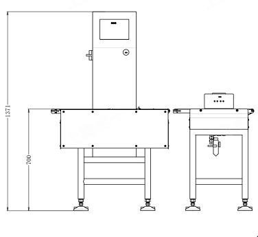 Automatic Accessory Equipment / Check Weigher Machine With High Checking Speed
