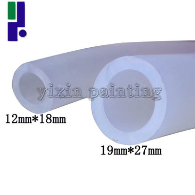 Natural Rubber Spray Gun Parts Powder Transporting Pipe White Color