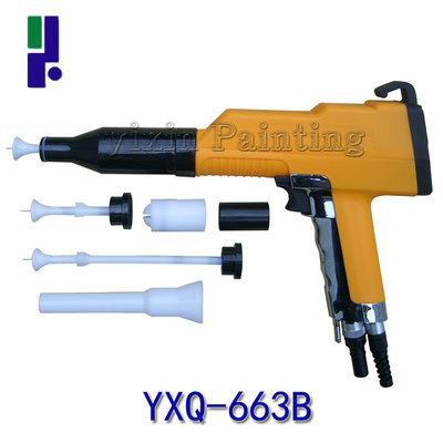 Long Life Powder Paint Spray Gun / Automatic Powder Coating Spray Gun