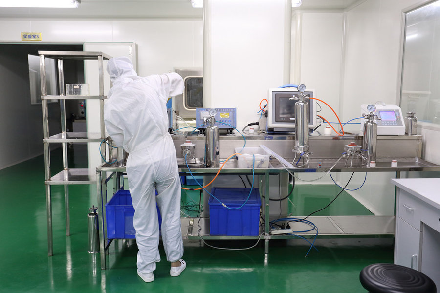 Hangzhou Tianshan Precision Filter Material Co., Ltd línea de producción del fabricante