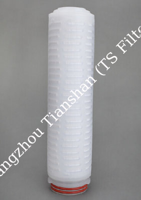 Wine / Beer 1 micron Sterilizing Grade Filter ,  10inch 226 Flat endcap PP Pleated Filter Cartridge