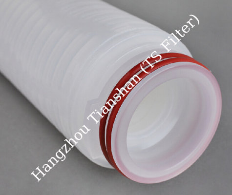 Wine / Beer 1 micron Sterilizing Grade Filter ,  10inch 226 Flat endcap PP Pleated Filter Cartridge