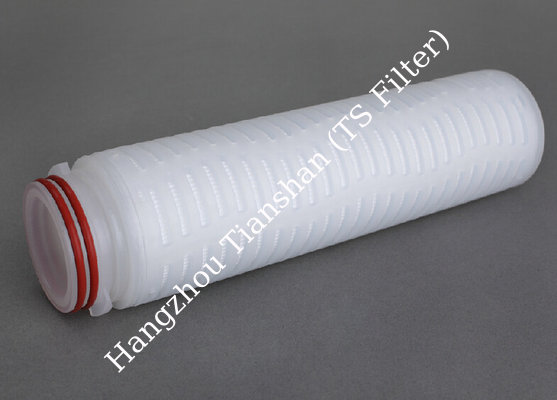 Wine / Beer 1 micron Sterilizing Grade Filter ,  10inch 226 Flat endcap PP Pleated Filter Cartridge