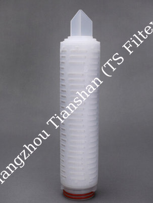 10 inch PP filter  / 1.0 micron Polypropylene membrane / PP Pleated Filter Cartridge / Suitable for prefiltration