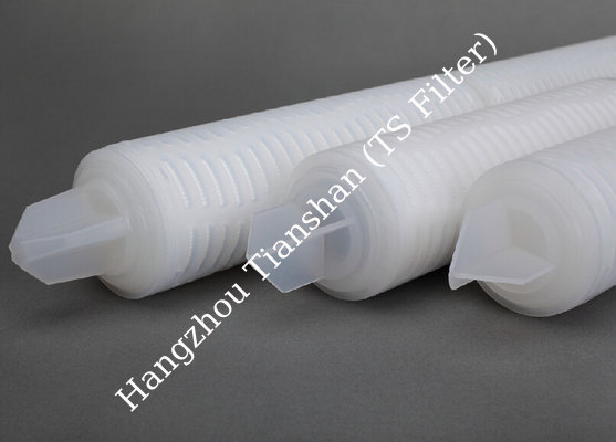 10 inch PP filter  / 1.0 micron Polypropylene membrane / PP Pleated Filter Cartridge / Suitable for prefiltration