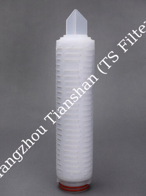 pleated 40" 0.45 Micron Filter Cartridge , industrial filter cartridges