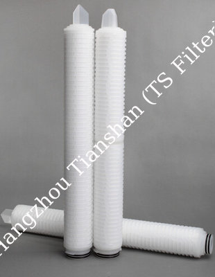 pleated 30 inch / 0.22 micron PES membrane Sterilizing Grade Filters for water treatment