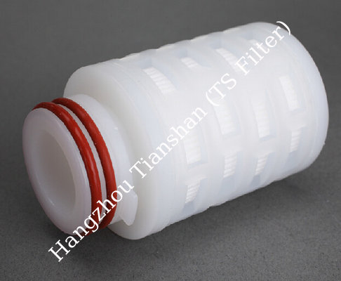70mm / 5.0 micron Small Pleated Filter Cartridge suitable for small batch and critical liquid / gas filtration