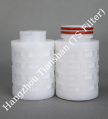 70mm / 10.0 micron Small Pleated Filter Cartridge suitable for small batch and critical liquid / gas filtration