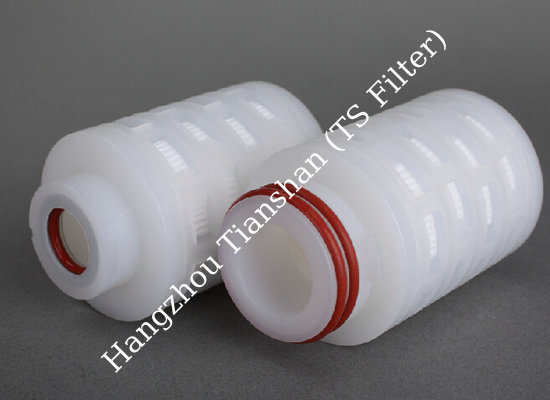 125mm Polypropylene PP Pleated Filter Cartridge for critical liquid / gas filtration