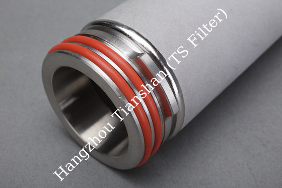 10 inch / 1 micron Titanium Powder Sintered Filter Cartridge for Acid / Alkaline filtration