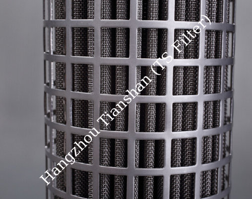 pleated stainless steel filter cartridge , 30 inch / 5 micron ss Filter Cartridge for liquid filtration