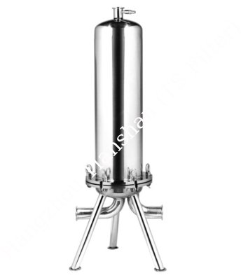 30 inch liquid filtration SS filter housing for acid / alkaline solvents