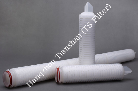 1.0 + 0.45 micron Multi layers Polypropylene / PP Pleated Filter Cartridge / Suitable for high viscosity liquid (10inch)