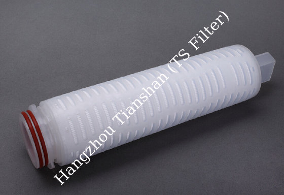 chemical industry Pleated liquid Filter Cartridge , 10 inch / 0.45 micron