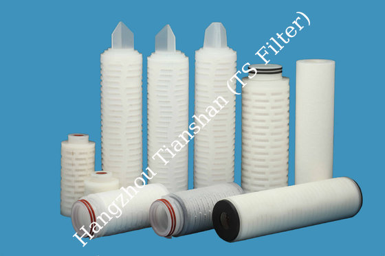 wine / beer Polypropylene / 0.65 micron PP membrane pleated filter cartridge high flow rate (SGS test with FDA standard)