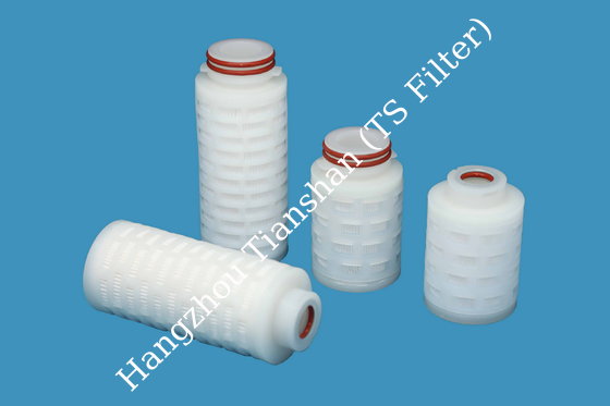 70mm / 10.0 micron Small Pleated Filter Cartridge suitable for small batch and critical liquid / gas filtration