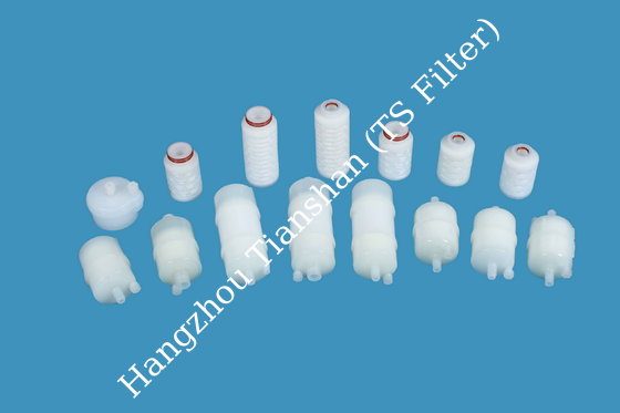 70mm / 1.0 micron Small Pleated Filter Cartridge suitable for small batch and critical liquid / gas filtration