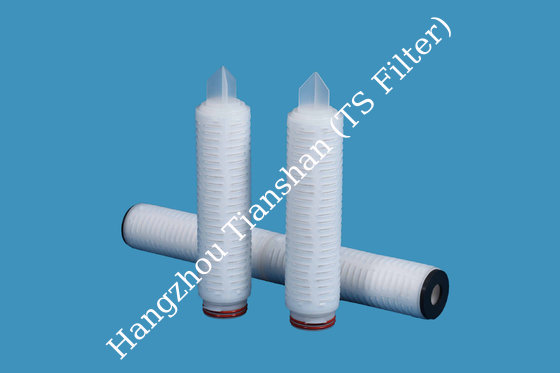Pleated Hydrophilic PTFE membrane Sterilizing Grade Filters for beer / wine