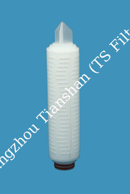 70mm / 0.10 micron Small Pleated Filter Cartridge suitable for small batch and critical liquid / gas filtration