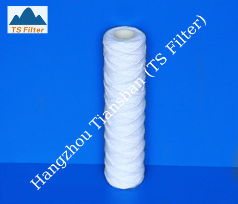 10 micron Cotton / wound polypropylene filter cartridge , water sediment filter cartridge