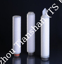 industrial Membrane PP Pleated Filter Cartridge For juice purifier , 33mmID