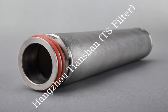 metal Sintered liquid filtration pleated 1 micron 20" filter cartridge , 0.45um