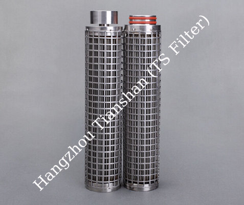 sintered pleated stainless steel filter cartridge for wine / beer