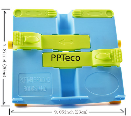 Portable Blue ABS Plastic Book stand Reading Bookstand Book Holder Cookbook Stand Music Song Score Holder Magazine Stand