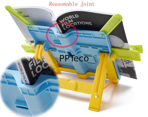 Portable Blue ABS Plastic Book stand Reading Bookstand Book Holder Cookbook Stand Music Song Score Holder Magazine Stand