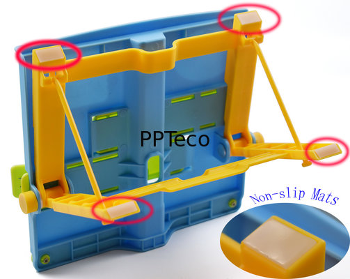 Portable Blue ABS Plastic Book stand Reading Bookstand Book Holder Cookbook Stand Music Song Score Holder Magazine Stand