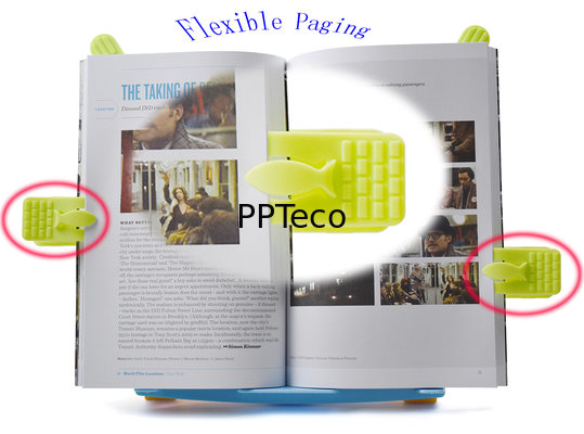Portable Blue ABS Plastic Book stand Reading Bookstand Book Holder Cookbook Stand Music Song Score Holder Magazine Stand